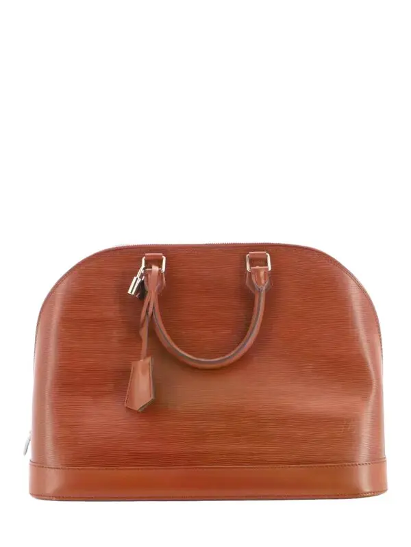 LOUIS VUITTON Alma Handbag Epi Leather Gm Satchel - Brown
