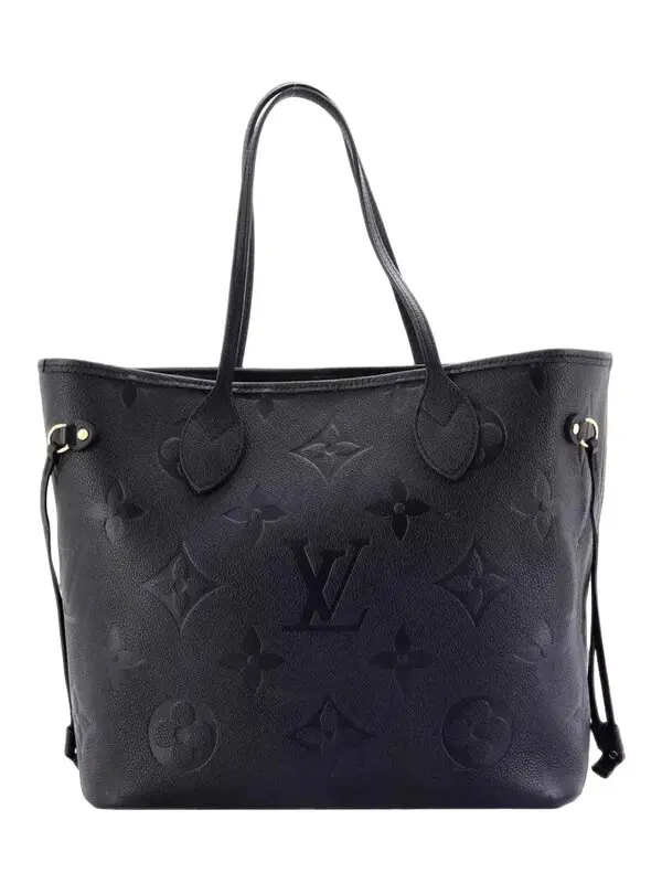 LOUIS VUITTON Neverfull Nm Monogram Empreinte Giant Mm Tote Bag - Black
