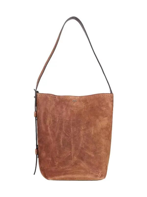 Max Mara Archetipo Suede Tote Bag - Brown