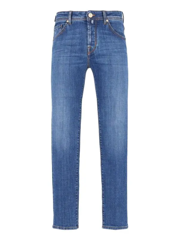 JACOB COHЁN Five-pocket Slim Fit Cropped Jeans Scott - Blue