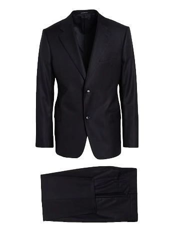 Emporio Armani Suit Size Virgin Wool, Silk - Blue