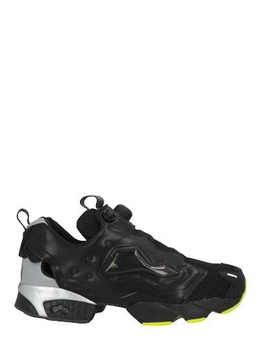 REEBOK Sneakers Size Synthetic Material, Textile Fibers - Black