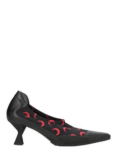 MARINE SERRE Pumps Size Leather, Textile Fibers - Black