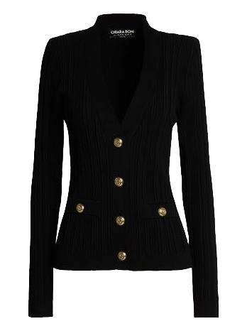 Chiara Boni La Petite Robe Cardigan Size Viscose, Polyester - Black