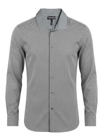 Emporio Armani Shirt Size Cotton, Elastane - Black