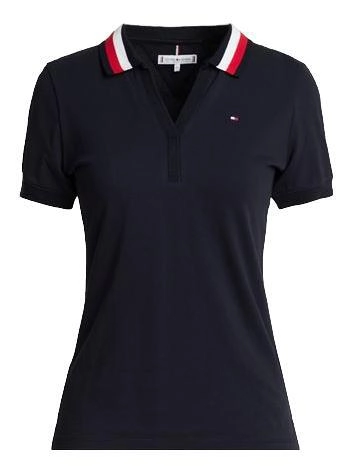 Tommy Hilfiger Polo Shirt Midnight Size Cotton, Elastane - Blue