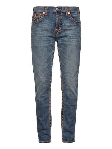 True Religion Jeans Size Cotton, Polyester, Viscose, Elastane - Blue