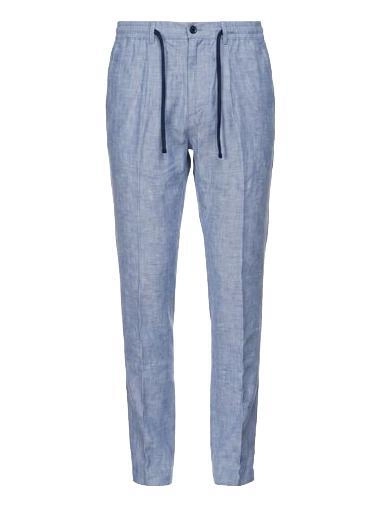 CRUNA Pants Light Size Linen - Blue