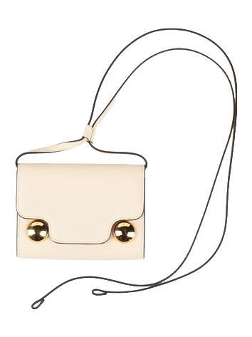 Marni Crossbody Wallet Cow Leather, Brass - Pink