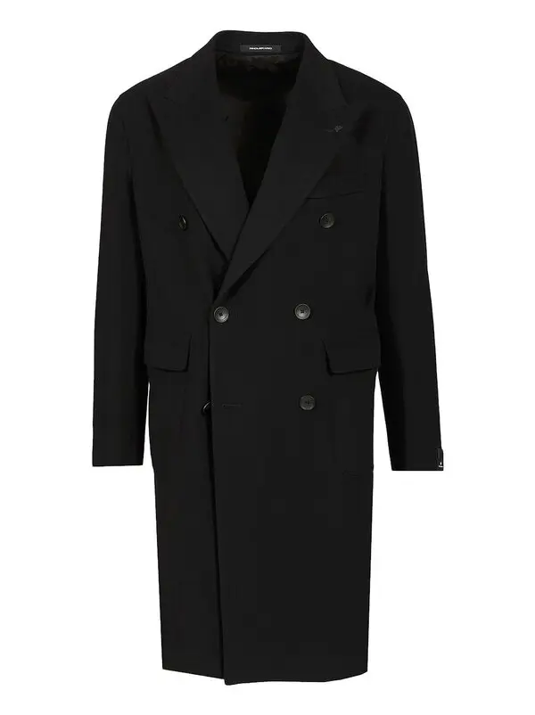 Tagliatore London Double-breasted Coat - Black