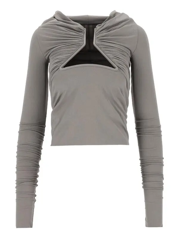 Rick Owens Prong Long-sleeve Top - Gray