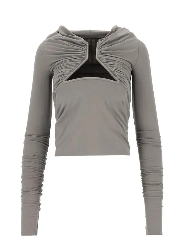 Rick Owens Prong Long-sleeve Top - Gray