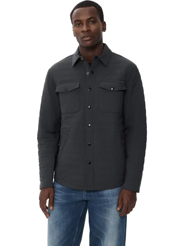 Faherty Brand Horizon Series Shacket - Charcoal