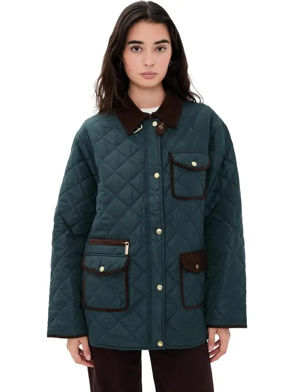 SEROYA Liana Coat - Evergreen