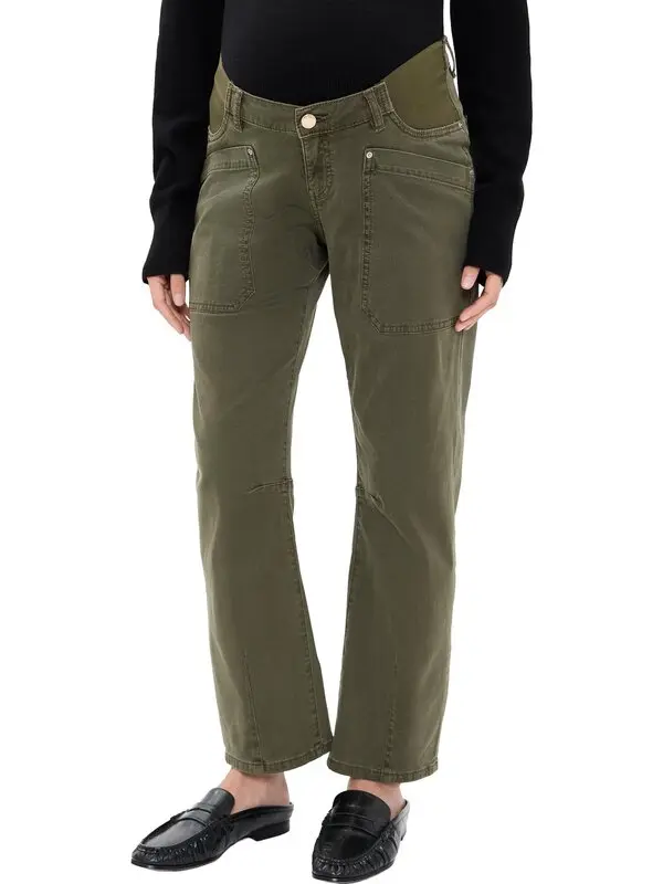 DL1961 Bilie Easy Barrel Maternity Pants - Pine