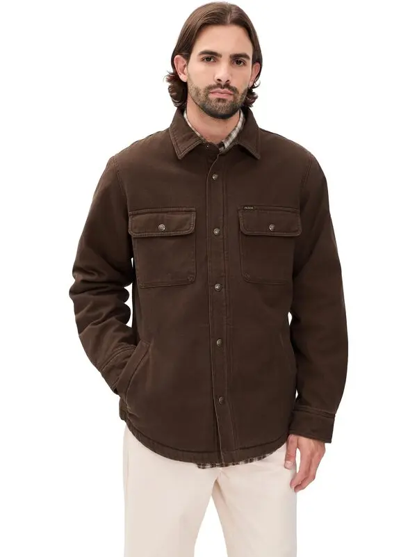 Filson Fleece Lined Shacket - Dark Brown