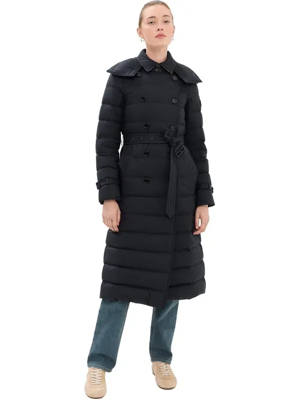Burberry Audley Long Coat - Black