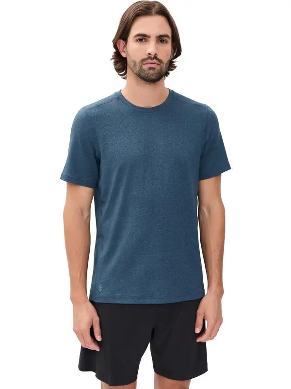 RHONE Invictus Training Tee V2 - Shadow Blue Heather