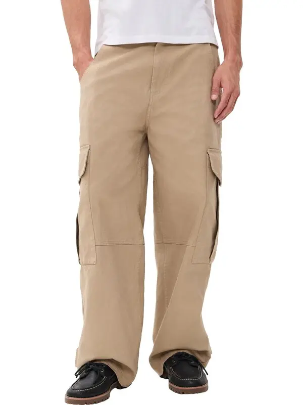 AMI Paris Cargo Baggy Trousers - Beige Mastic