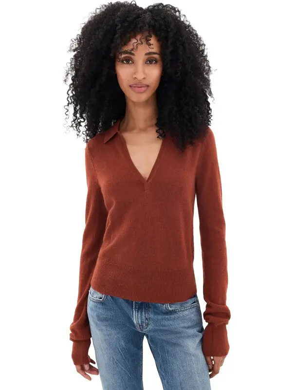 Eterne Vance Cashmere Sweater - Rust