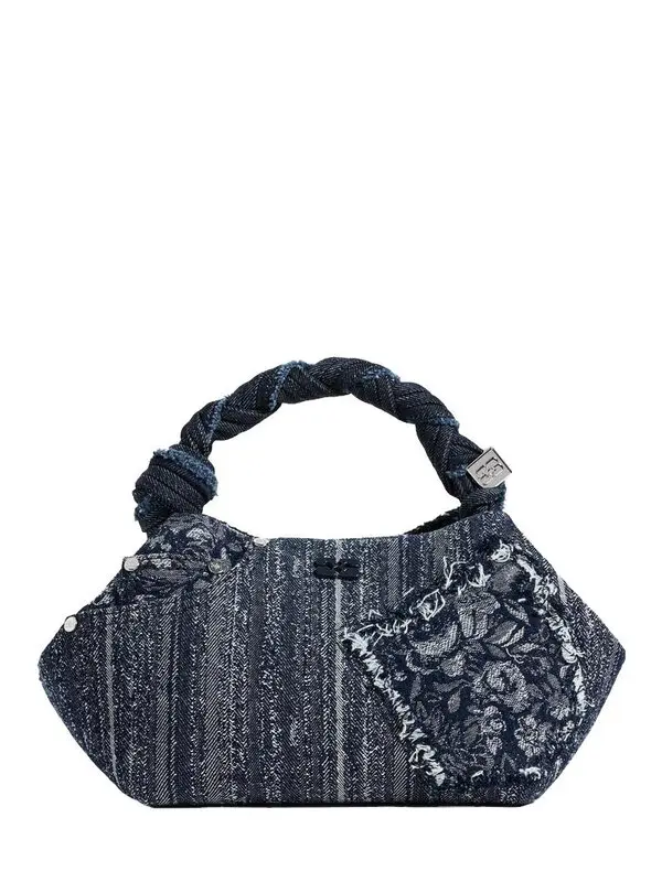 GANNI Bou Small Denim Bag - Rinse