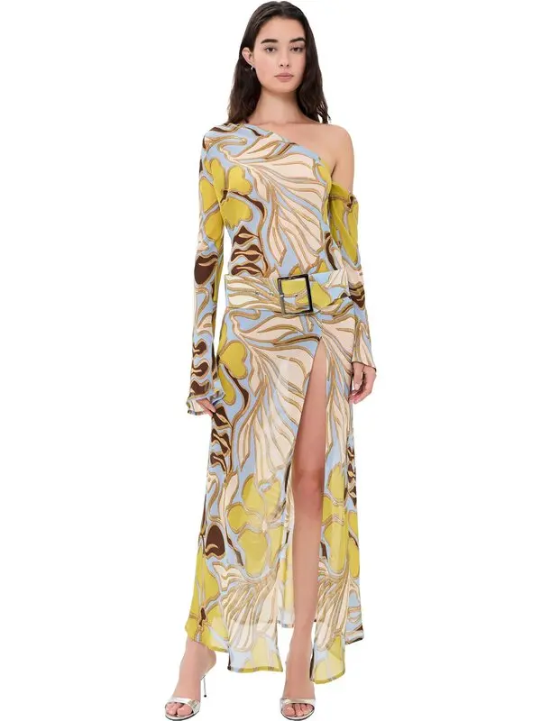 SEVEN WONDERS Daria Shoulder Maxi Dress - Minki Blue