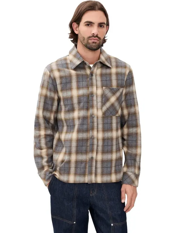 Citizens Of Humanity Cairo Flannel Shirt - Cascade Plaid