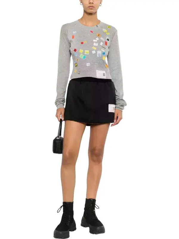 Mihara Yasuhiro Logo-patch Elasticated-waist Shorts - Black