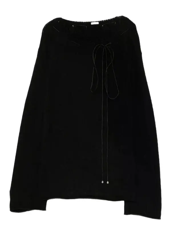 YEAREAST Drawstring Jumper - Black