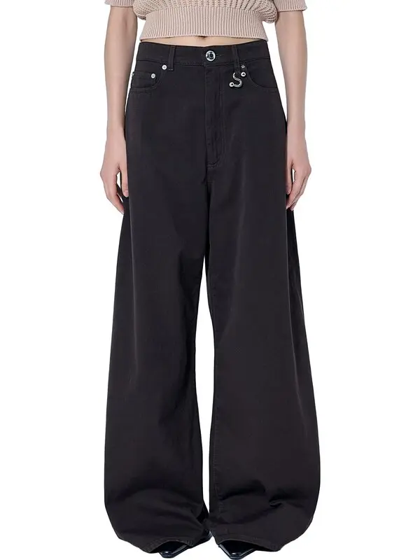 Sportmax Wide-leg Trousers - Brown