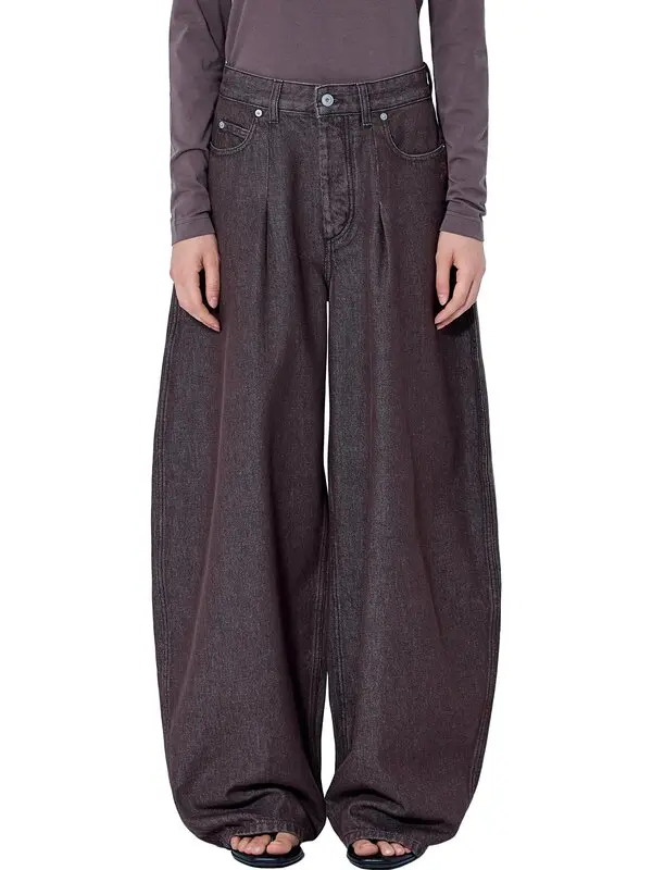 Jacquemus Le De-nîmes Ovalo Jeans - Brown