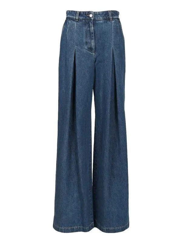 Dolce & Gabbana Pantalone Gamba Ampia - Blue
