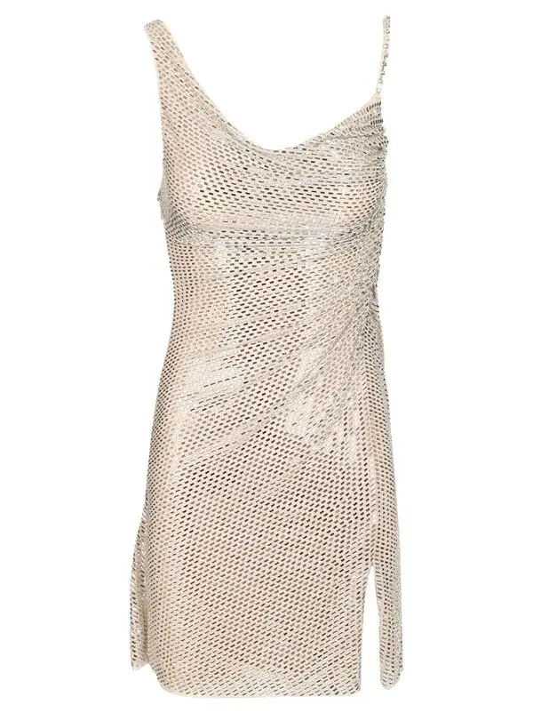 SELF-PORTRAIT Draped Mini Dress - Cream