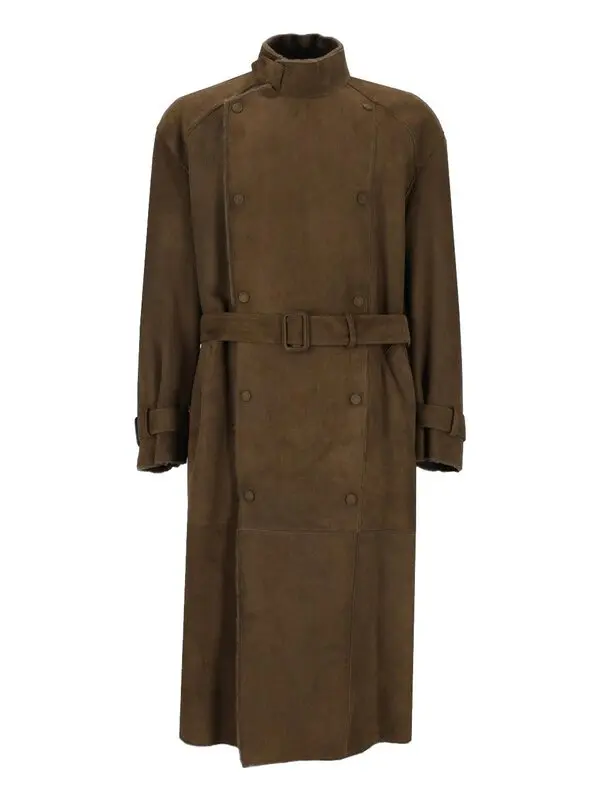 Giorgio Armani Double-breasted Trench Coat - Green