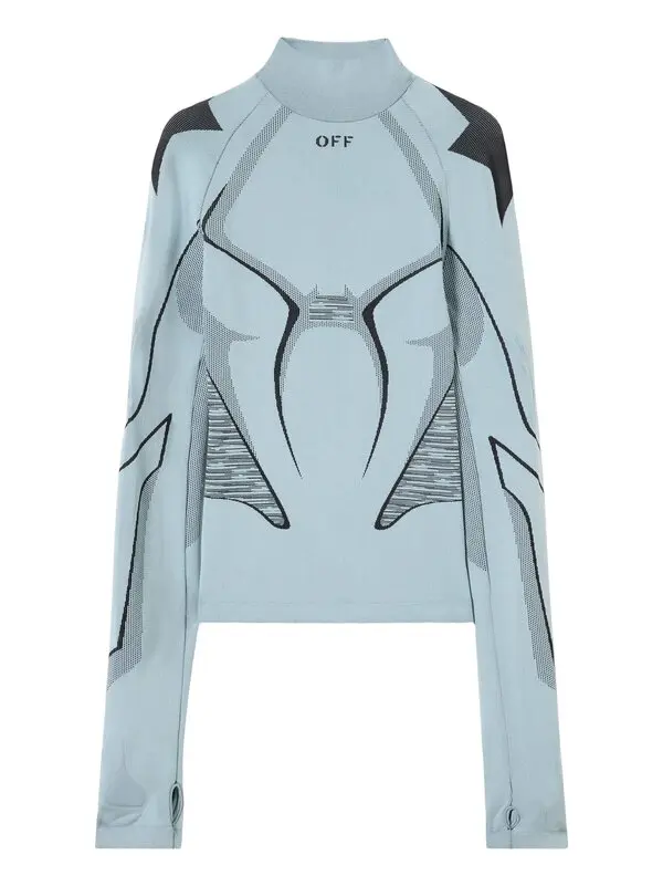 Off-White Seamless Race Top - Blue