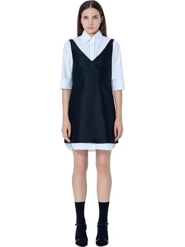 Balenciaga Hybrid Shirt Dress - Black