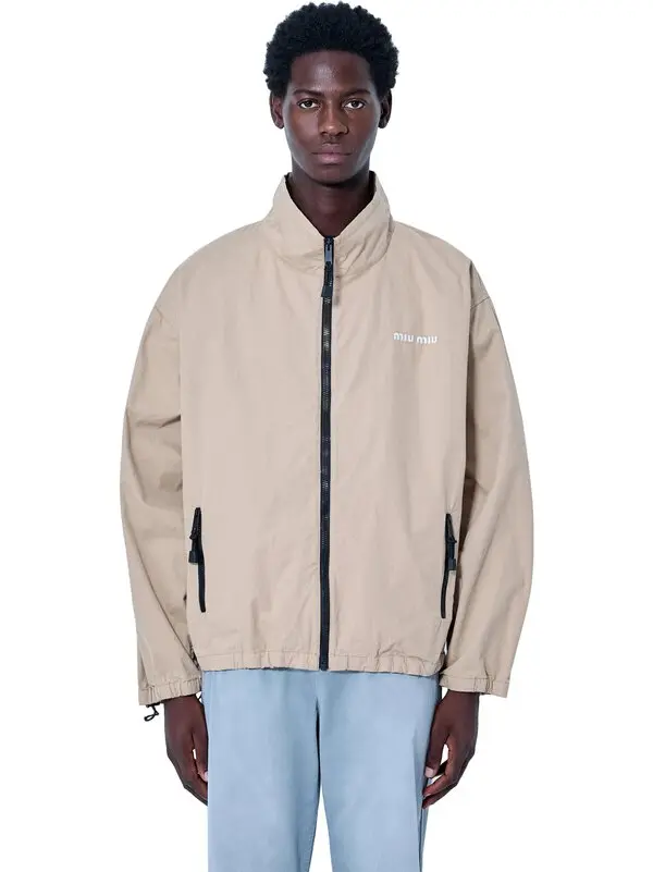 Miu Miu Gabardine Jacket - Cream