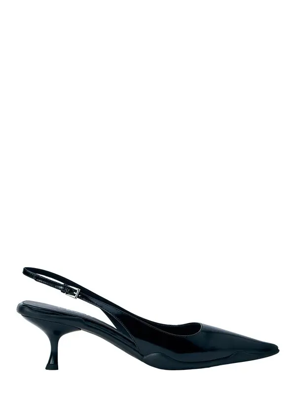 Prada Pointed-toe Slingback Pumps - Black