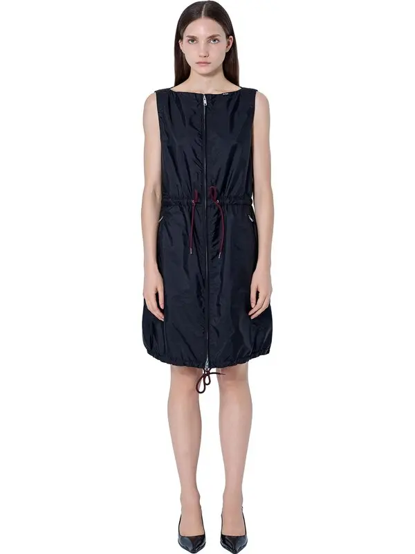 Prada Re-nylon Mini Dress - Black