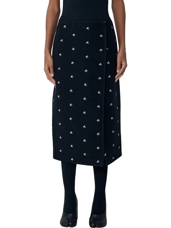 RIER Walker Wrap Skirt - Black