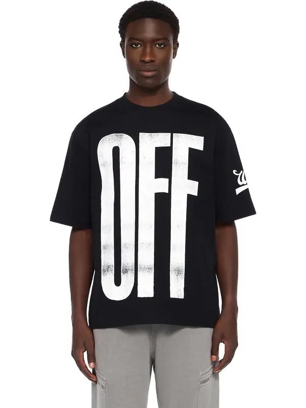 Off-White Big Off Diagonal Skate Logo T-shirt - Black