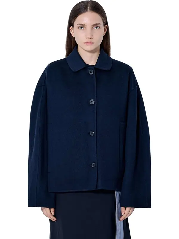 Marni Buttoned Wool Jacket - Blue