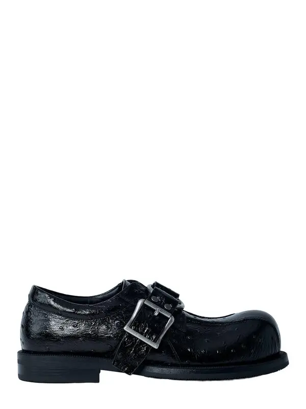 Martine Rose O Ring Leather Shoes - Black