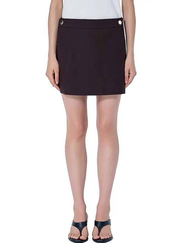 Sportmax Button-detail Mini Skort - Brown
