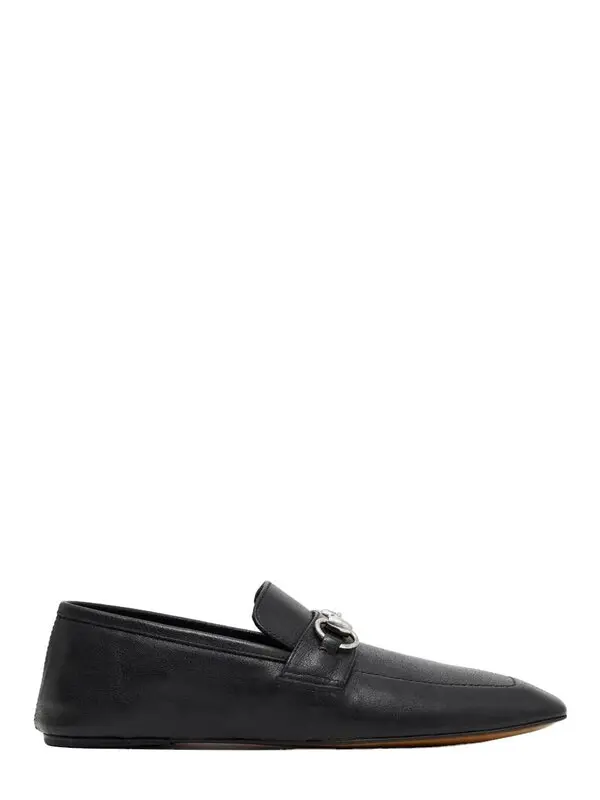 Gucci Horsebit Leather Loafers - Black