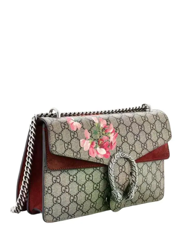 Gucci Dionysus Bag Blooms Print Gg Coated Canvas Small Shoulder Bag - Brown