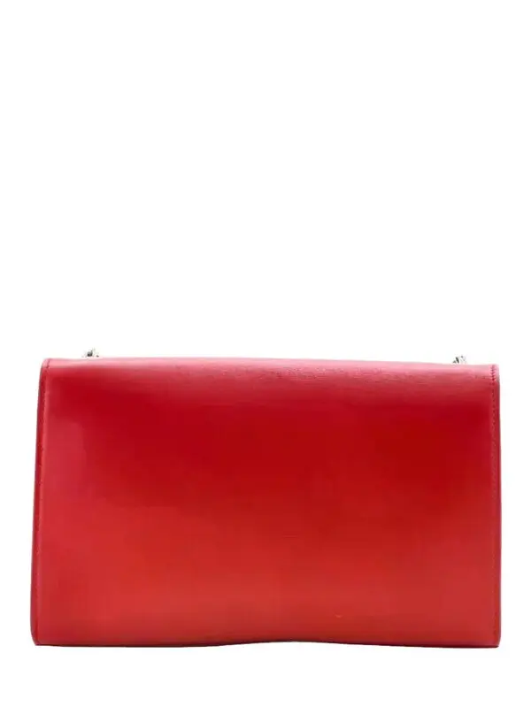 Saint Laurent Classic Monogram Tassel Leather Medium Crossbody Bag - Red