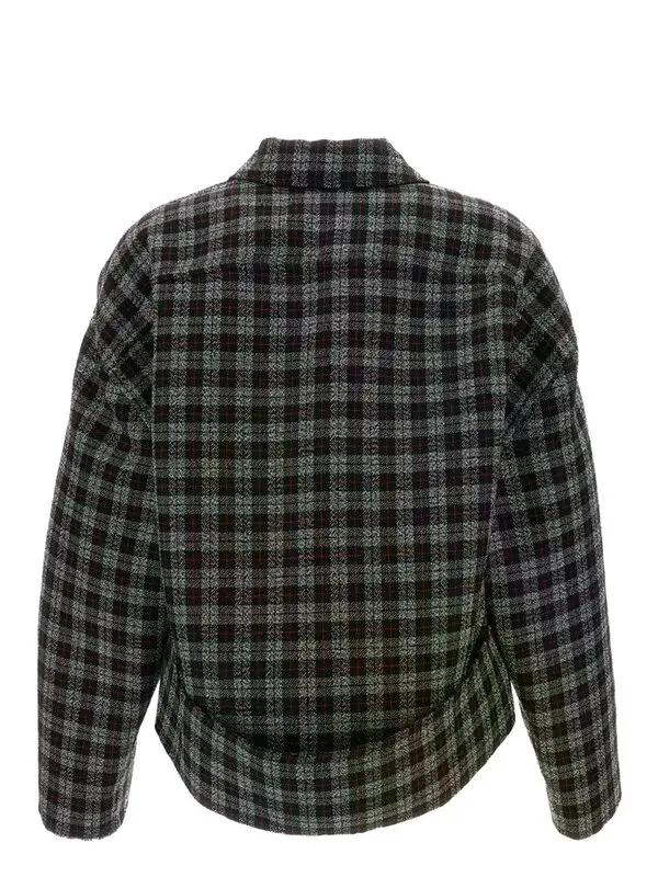 Marni Check-pattern Zip-up Jacket - Grey