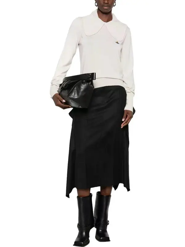 VIVIENNE WESTWOOD Bea Collared Sweater - Neutrals