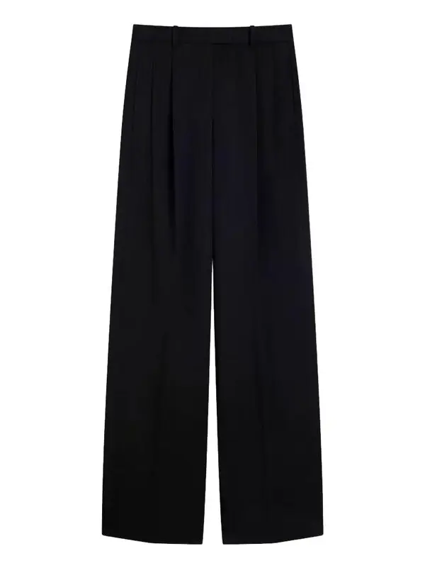 Givenchy Double Pleat Pants In Wool - Black